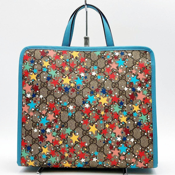 Gucci | Bags | Gucci Gg Supreme Star Bag Light Blue Beige | Poshmark